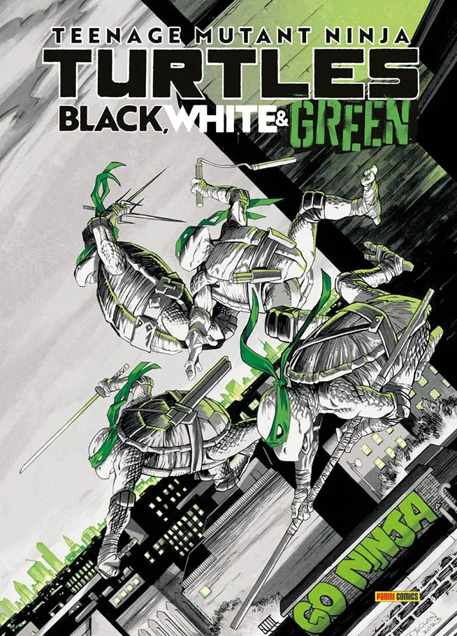 TEENAGE MUTANT NINJA TURTLES BLACK WHITE GREEN VOLUME UNICO - Kissashop